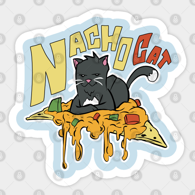 Nacho Cat - Cats - Sticker | TeePublic